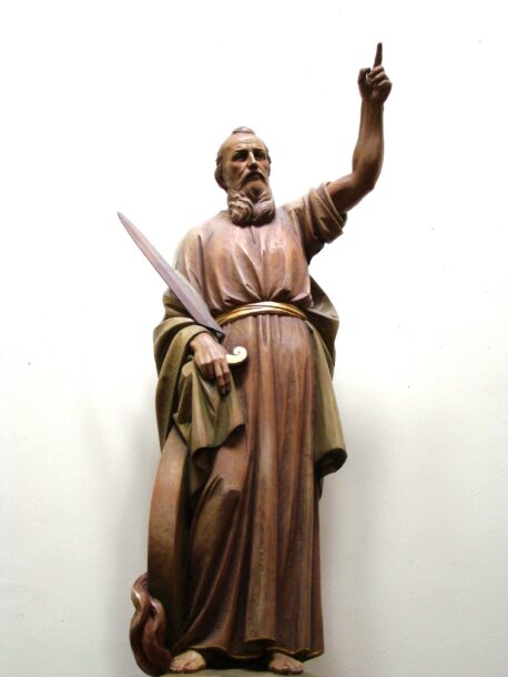 Wooden statue of St.Elijah - Ferdinand Stuflesser 1875