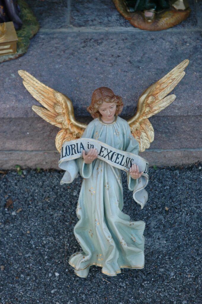 Wooden Statues of Adoring Angels - Ferdinand Stuflesser 1875