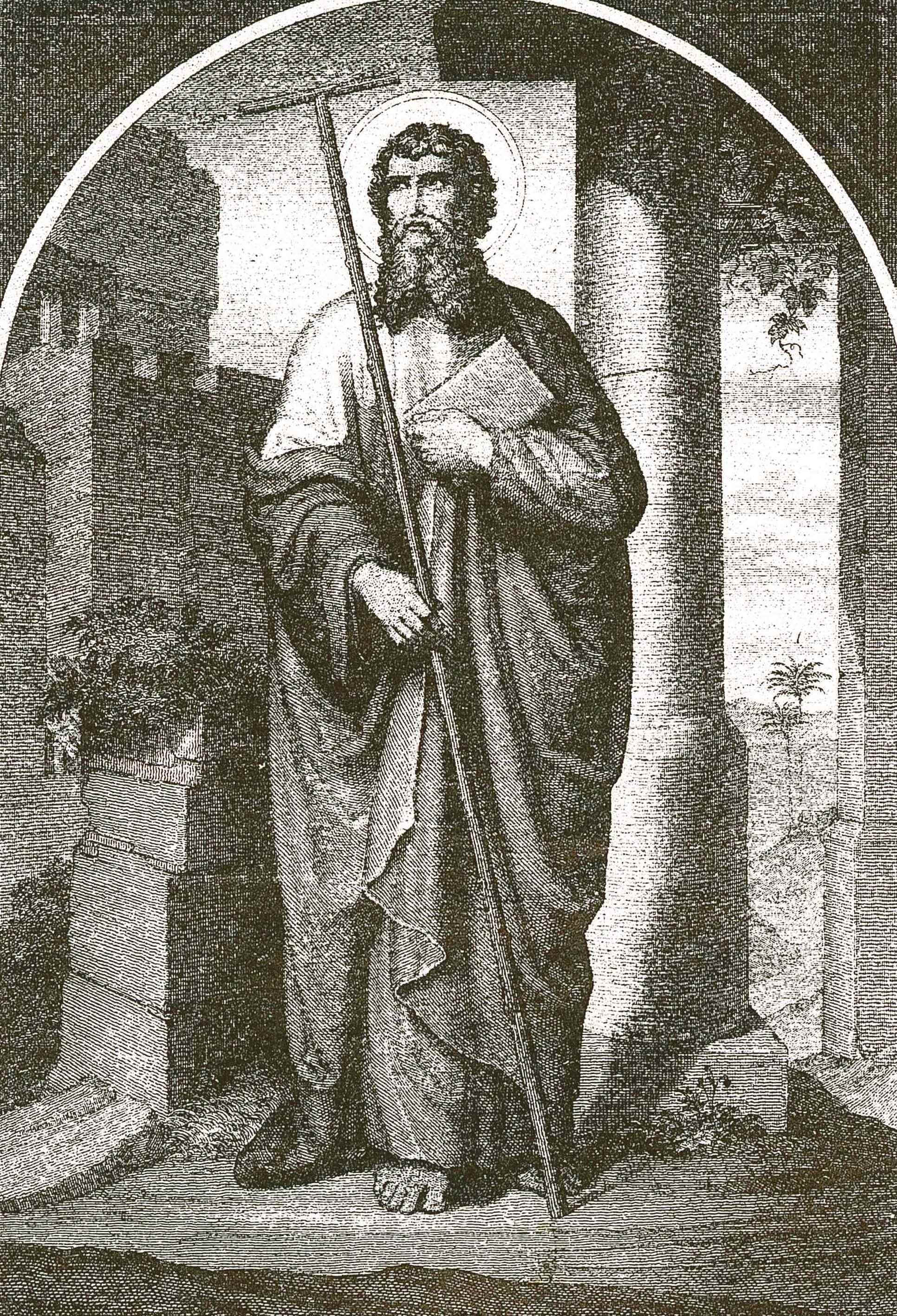 Wooden statue of St.Philip - Ferdinand Stuflesser 1875