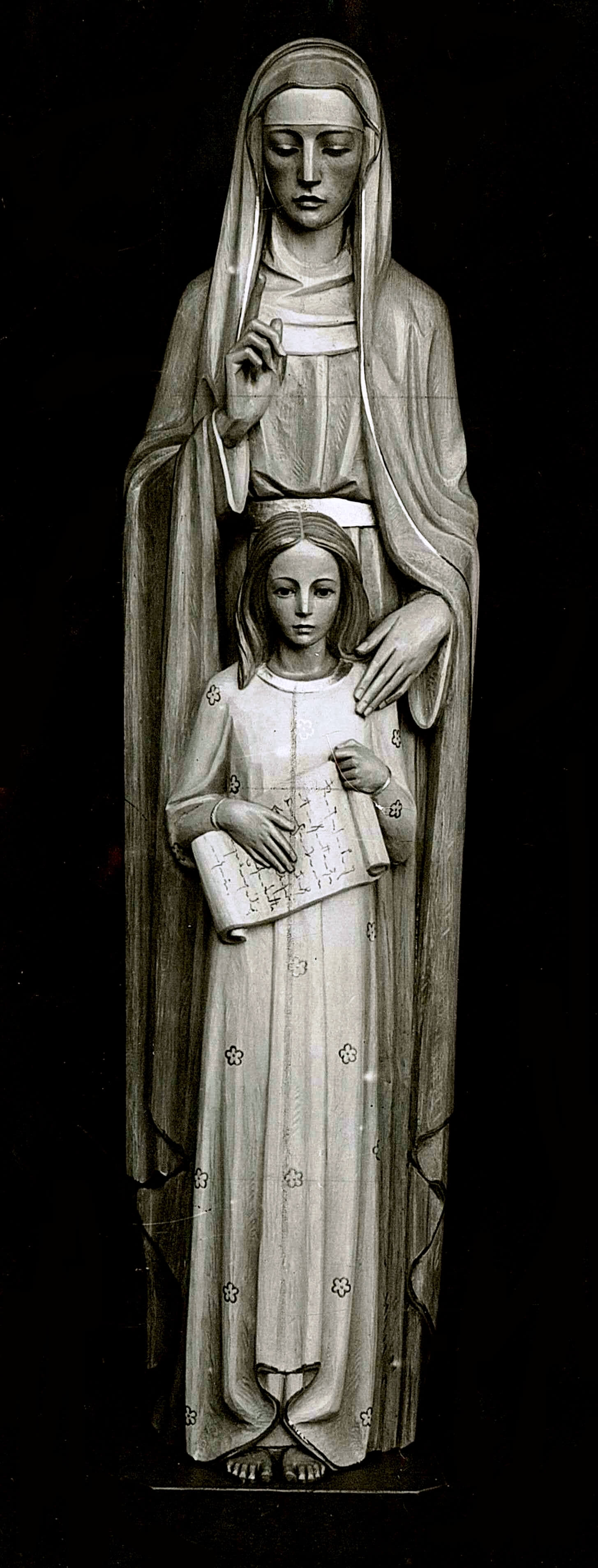 Wooden statue of St.Ann - Ferdinand Stuflesser 1875