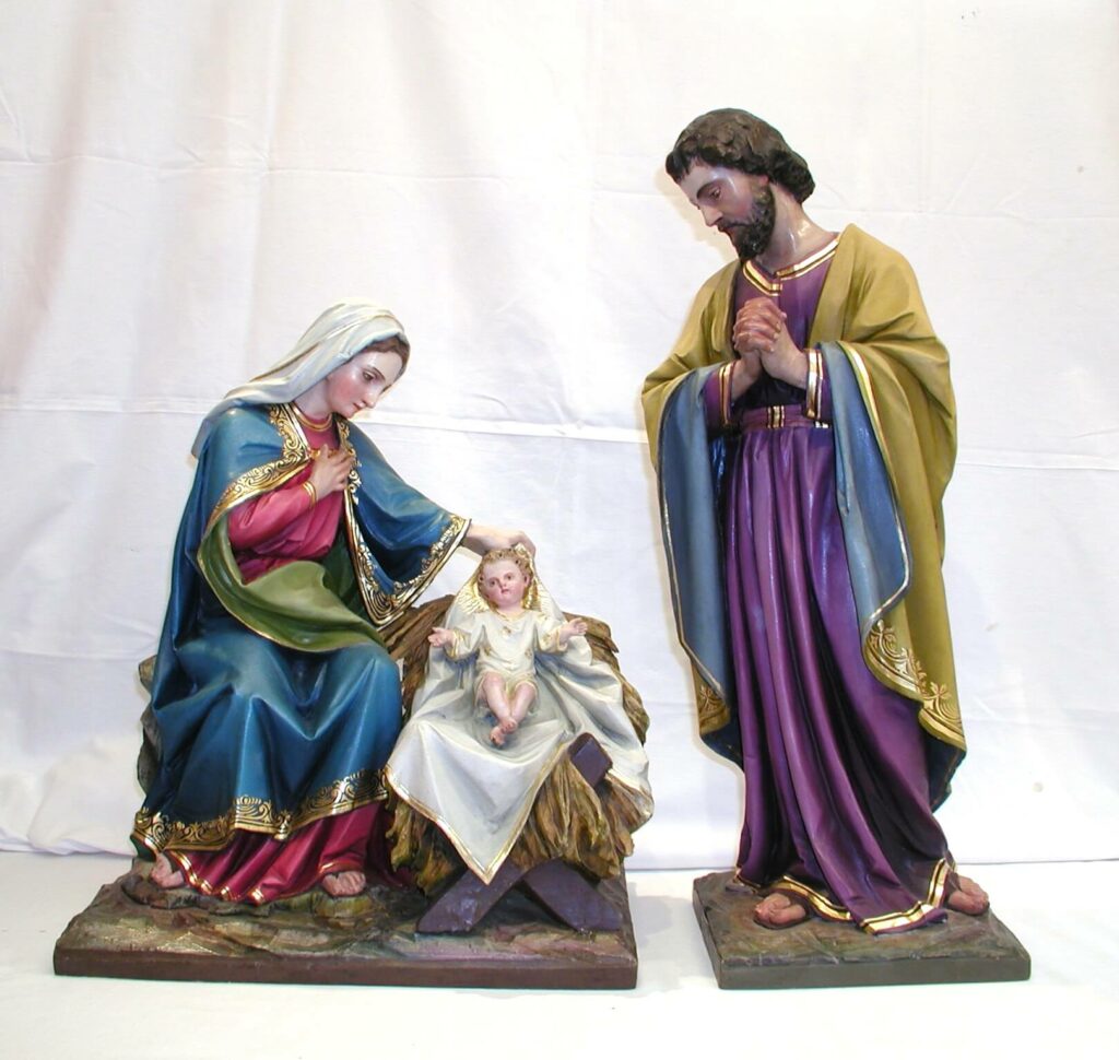 Images of wooden nativity scenes - Ferdinand Stuflesser 1875