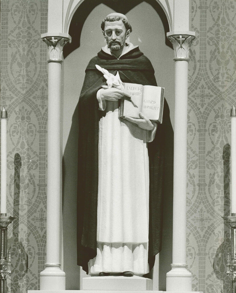 Wooden statue of St.Dominic - Ferdinand Stuflesser 1875
