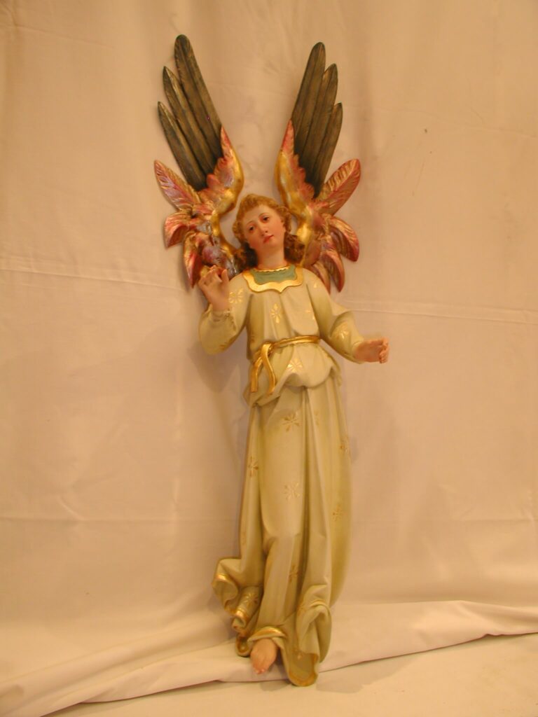 Wooden Statues of Adoring Angels - Ferdinand Stuflesser 1875