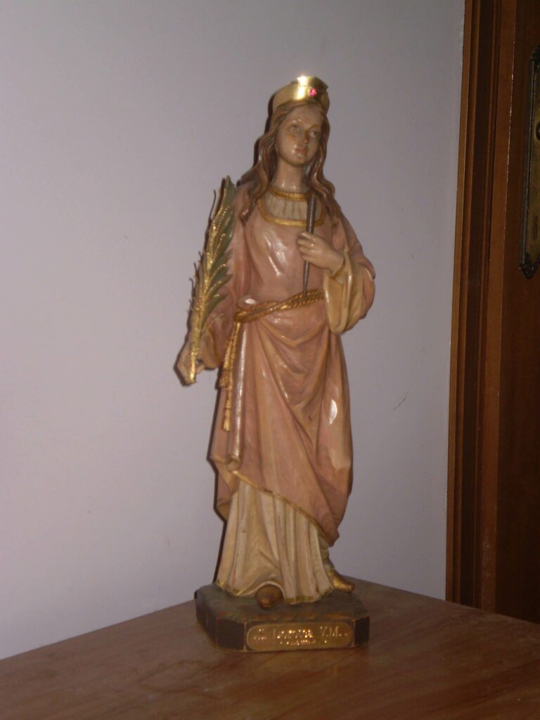 Wooden statue of St.Dora - Ferdinand Stuflesser 1875