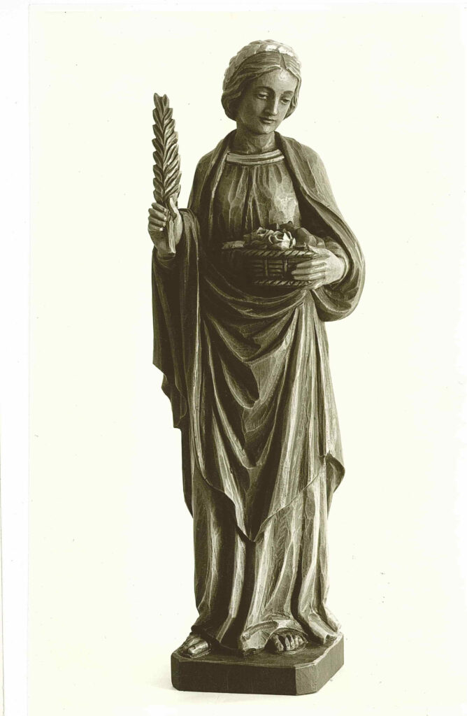 Wooden statue of St.Dora - Ferdinand Stuflesser 1875