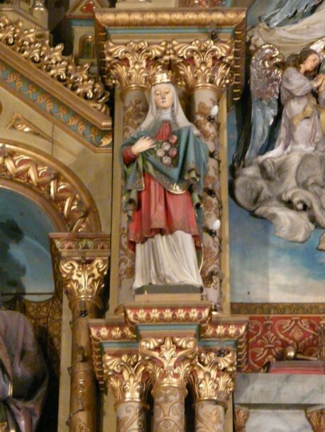 Wooden statue of St.Dora - Ferdinand Stuflesser 1875