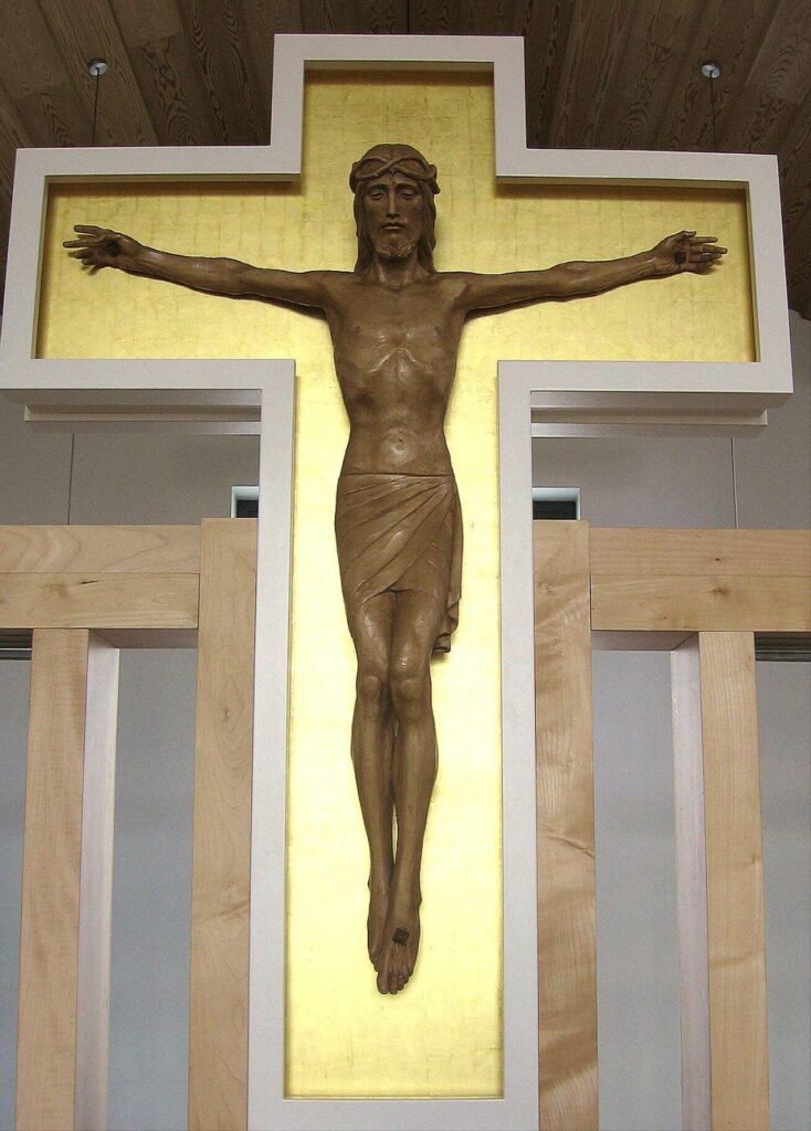 Modern wooden figures of Cristi Crucifixes - Ferdinand Stuflesser 1875