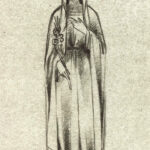 Wooden statue of St.Imelda - Ferdinand Stuflesser 1875
