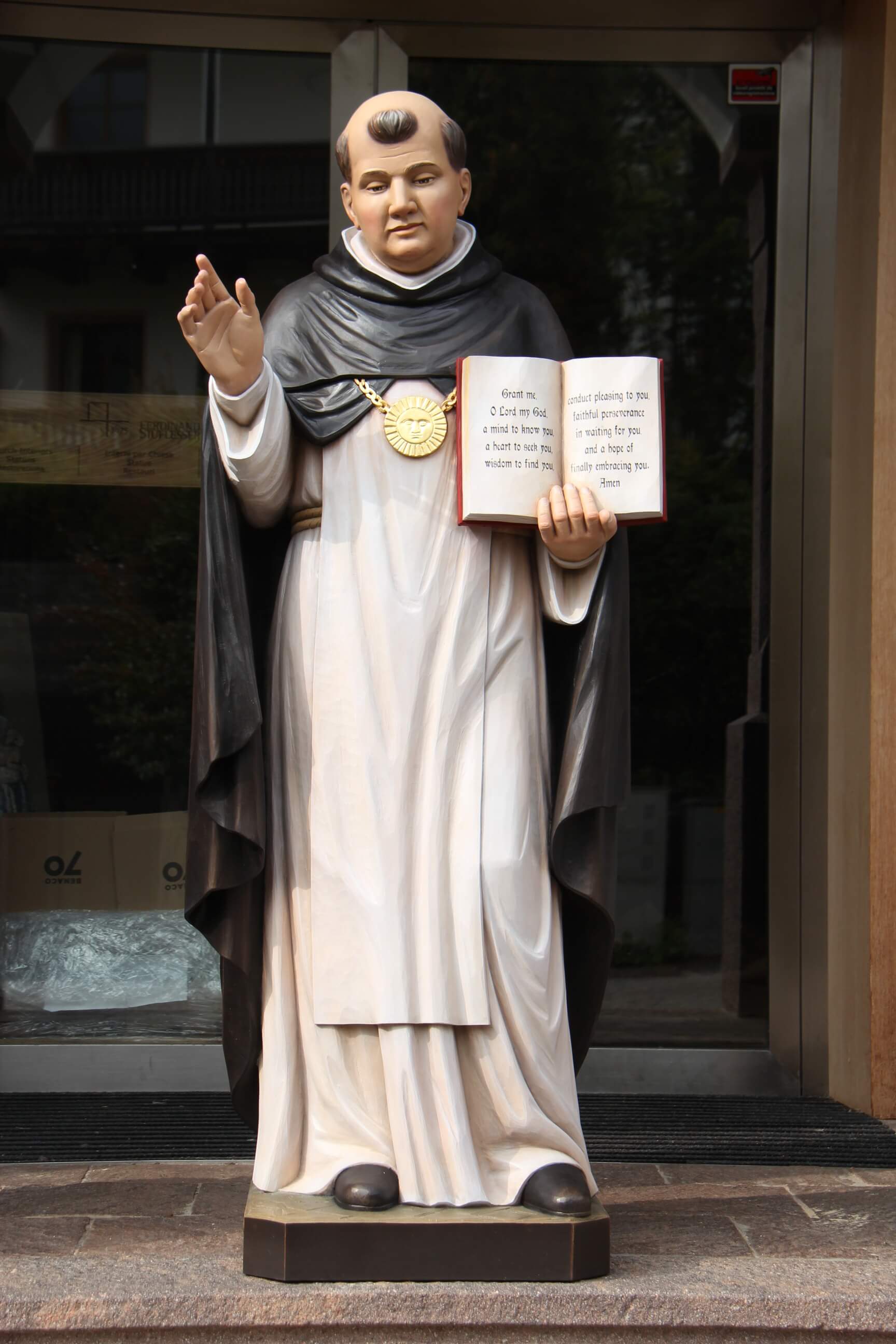 Wooden statue of St.Thomas - Ferdinand Stuflesser 1875