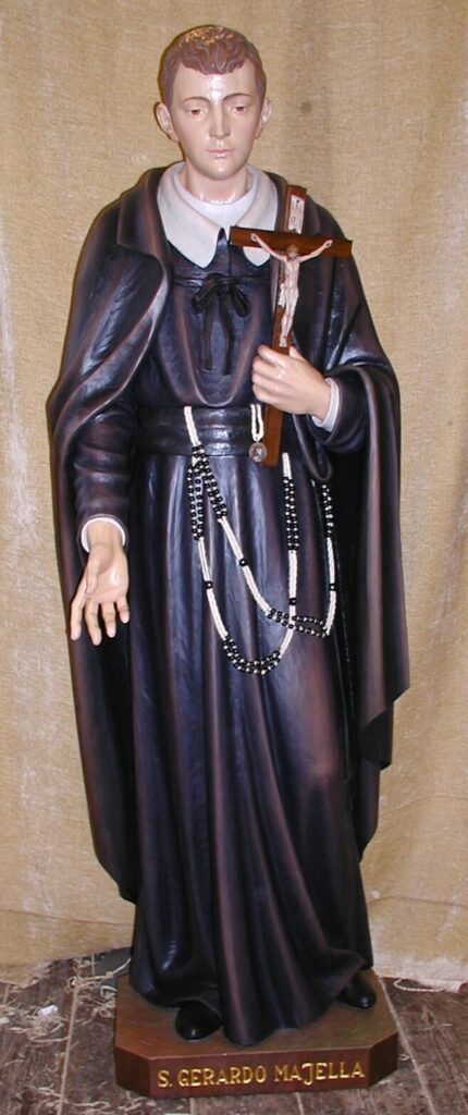 Wooden statue of St.Gerard - Ferdinand Stuflesser 1875