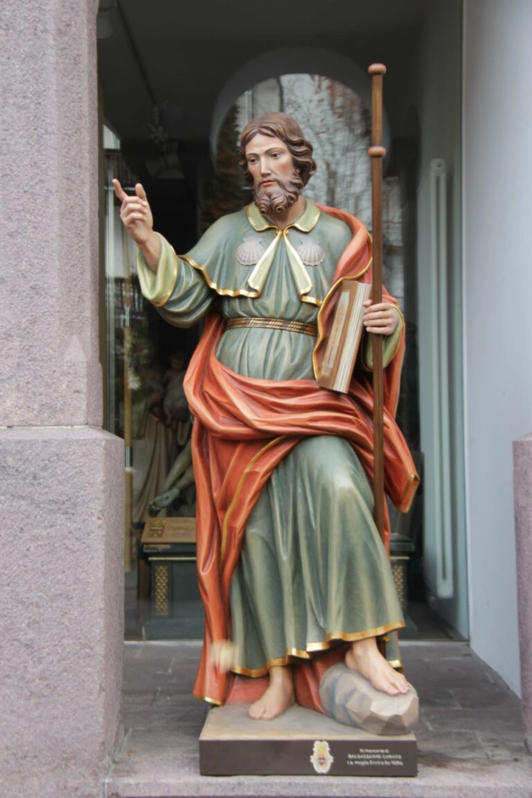 Wooden statue of St.Jacob - Ferdinand Stuflesser 1875