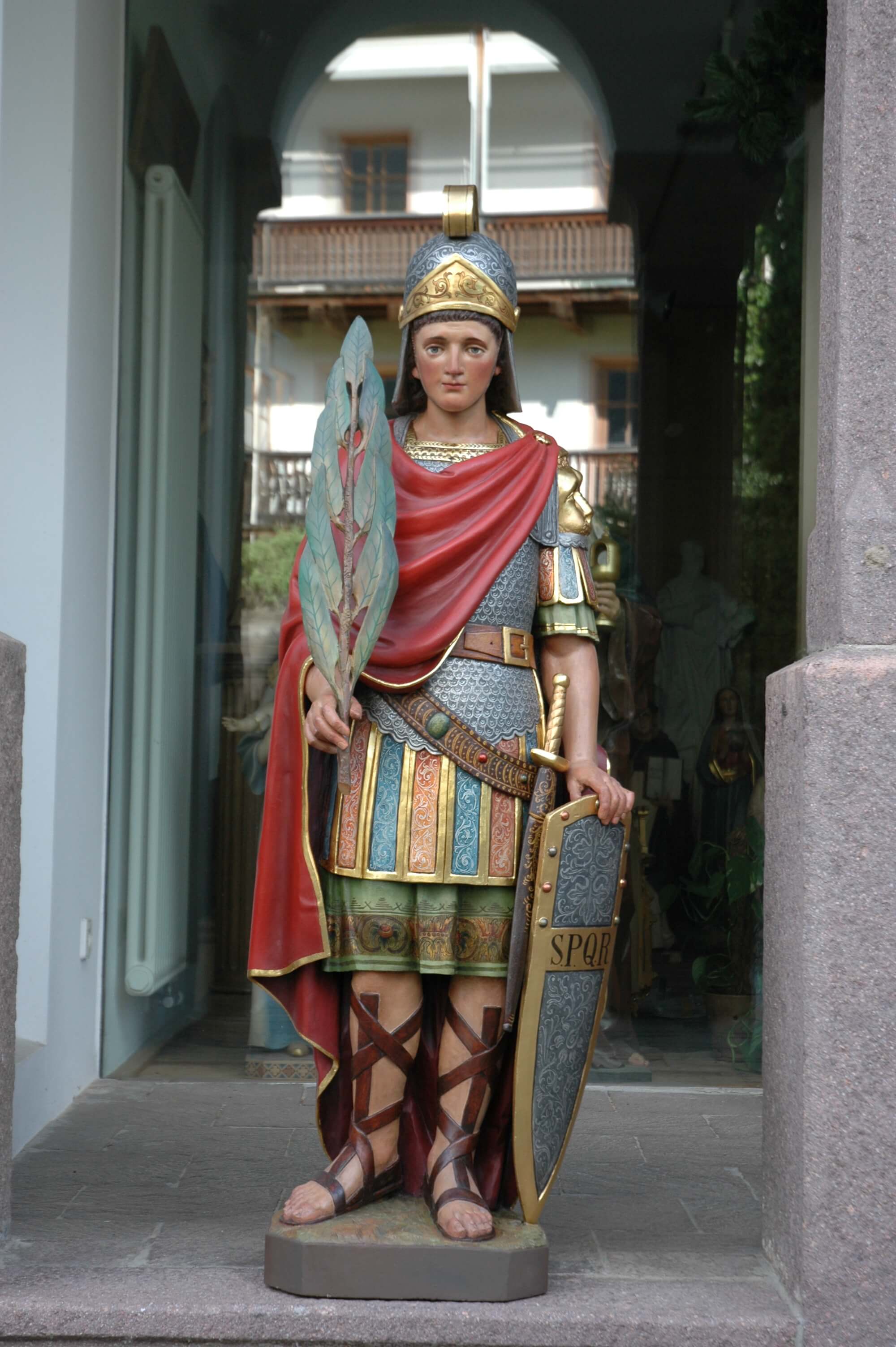 Wooden statue of St.Julian - Ferdinand Stuflesser 1875