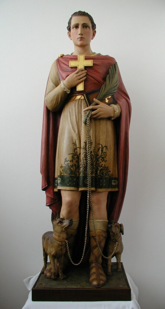 Wooden statue of St.Vitus - Ferdinand Stuflesser 1875