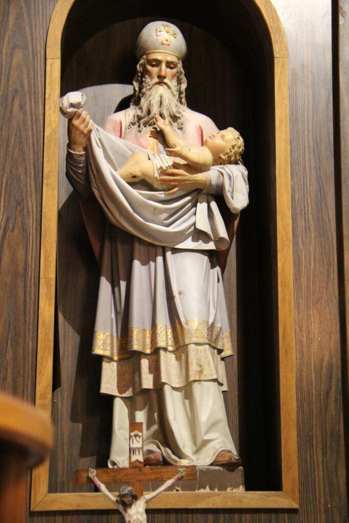 Wooden statue of St.Simon - Ferdinand Stuflesser 1875