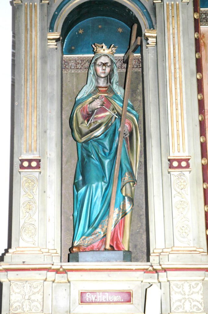 Wooden statue of St.Helen - Ferdinand Stuflesser 1875