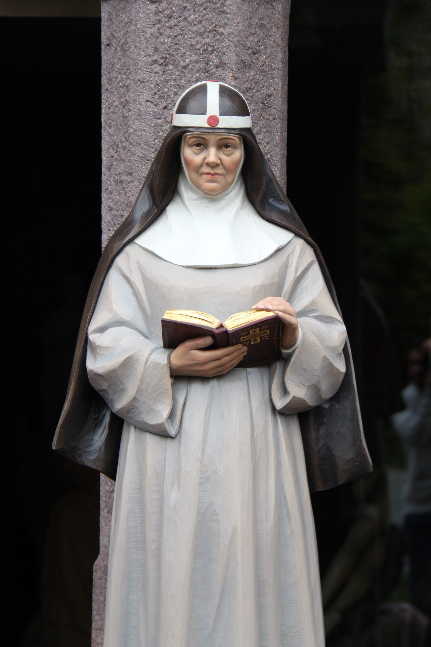 Wooden Statue of Saint Elizabeth Hesselblad - Ferdinand Stuflesser 1875